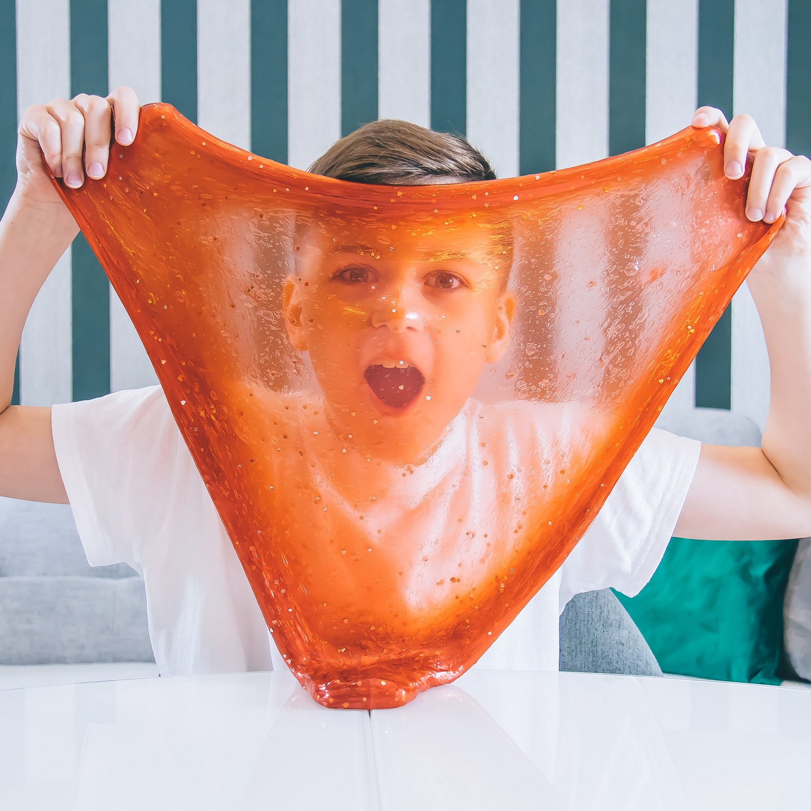 Germanseller - 80041 Antistress Schleim Slime Kristallperle Feinmotorik ...