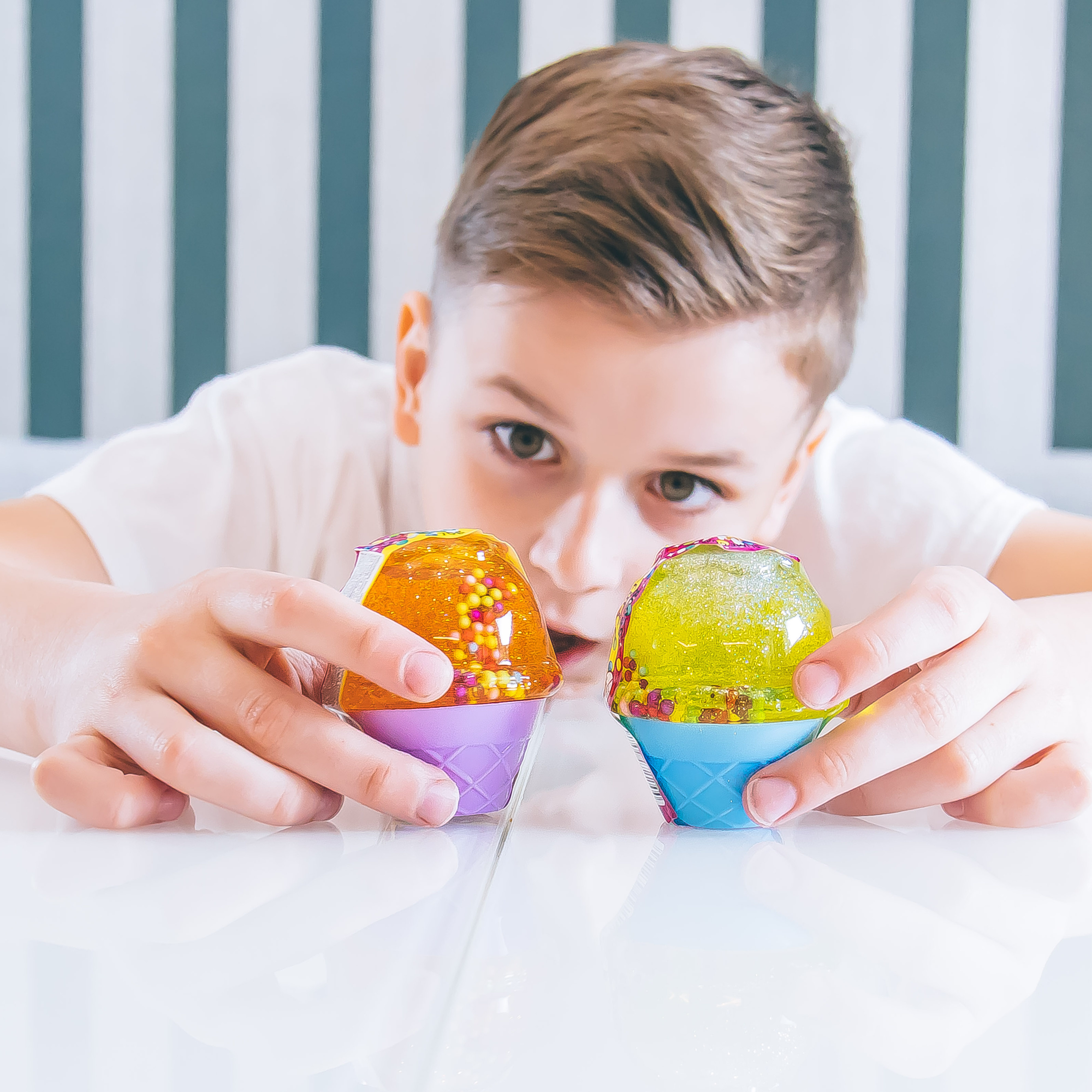 Germanseller - Antistress Schleim Slime Eis mit Glitzer- und ...