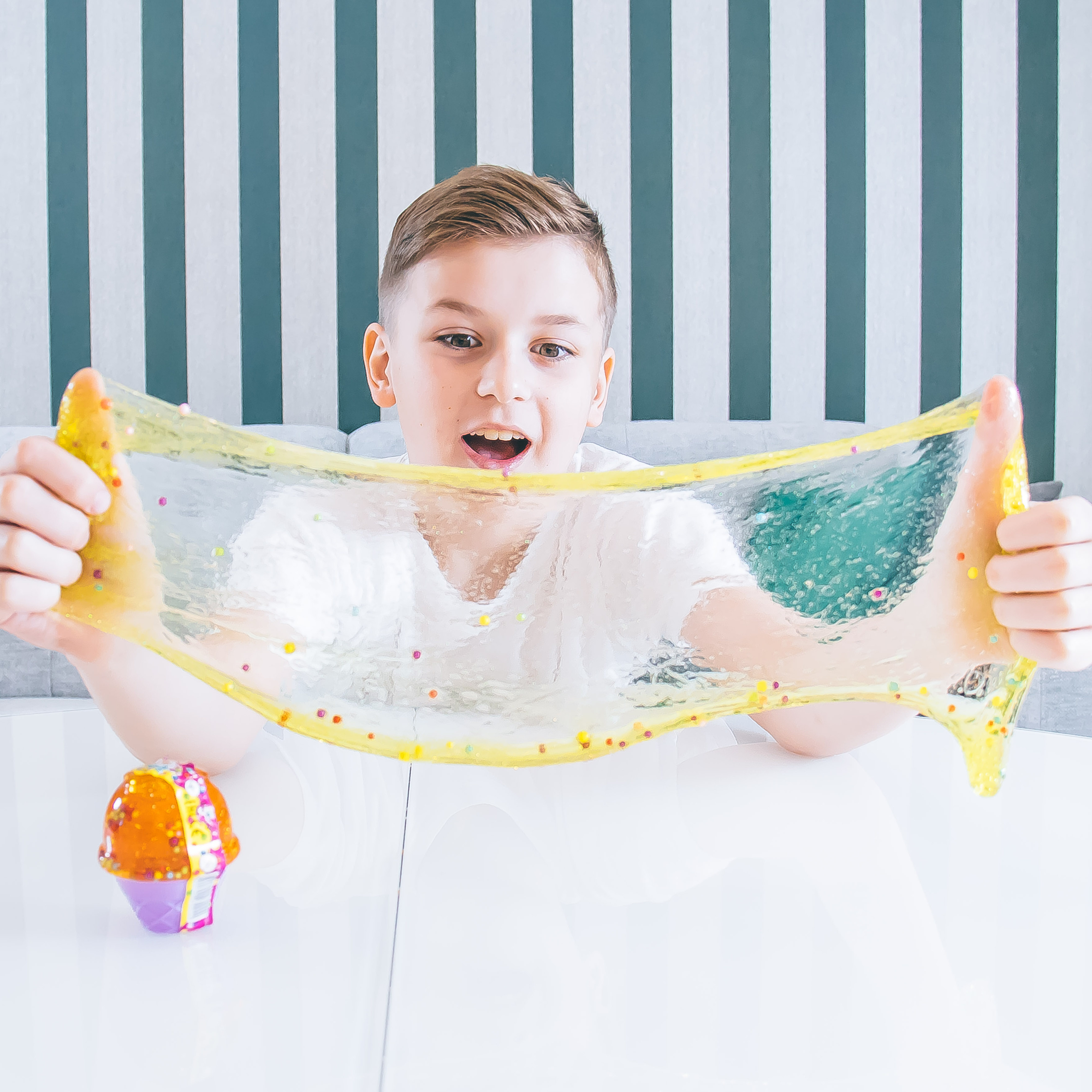 Germanseller - Antistress Schleim Slime Eis mit Glitzer- und ...